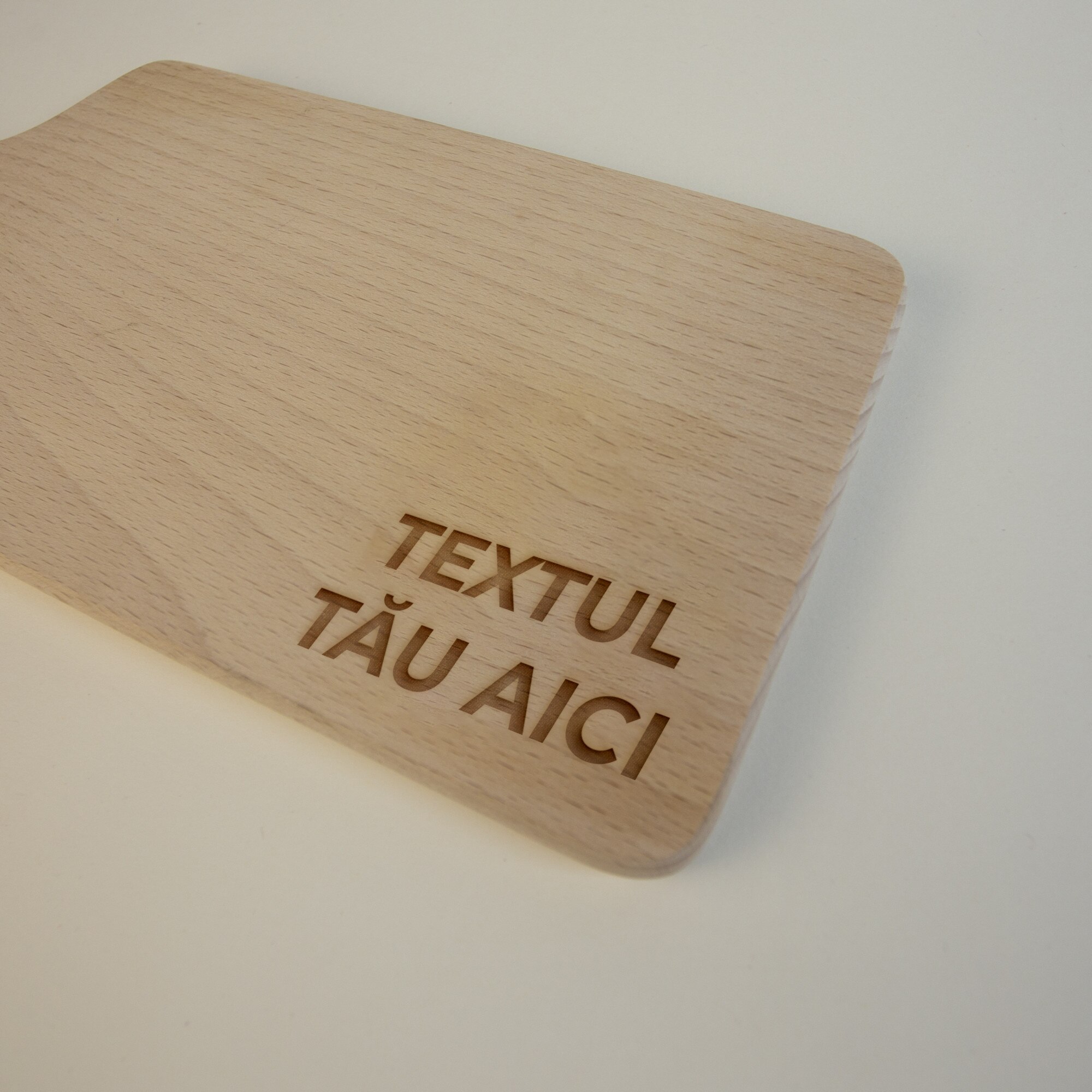 Tocator Gravat, Personalizabil, Lemn, 30 x 14 cm - eMAG.ro