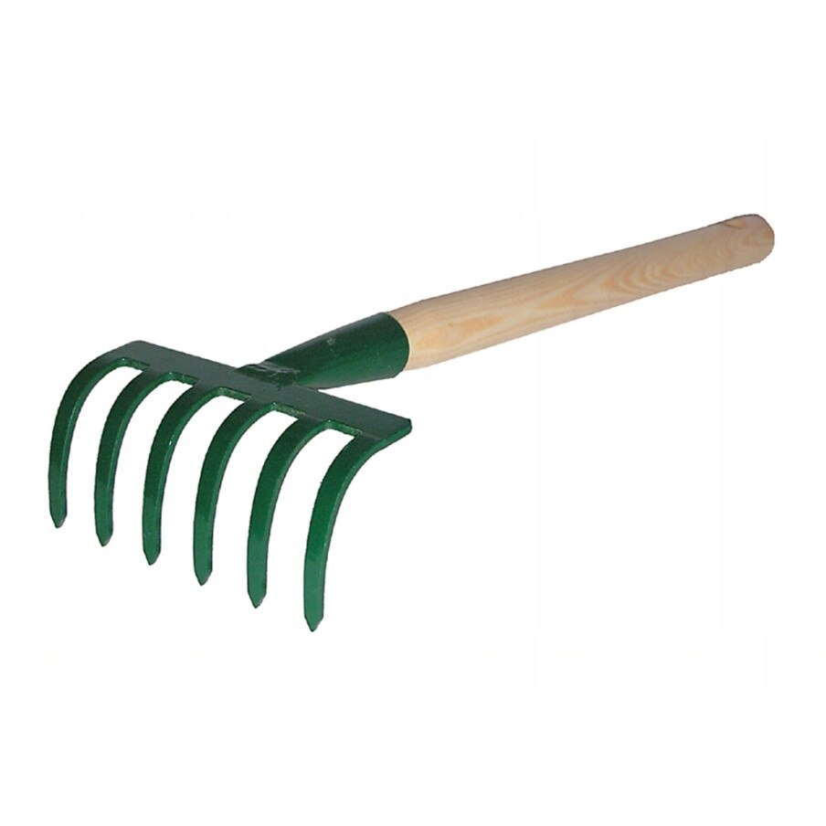 Mini grebla, Kard, Metal/Lemn, 30 cm, Verde/Natural - eMAG.ro