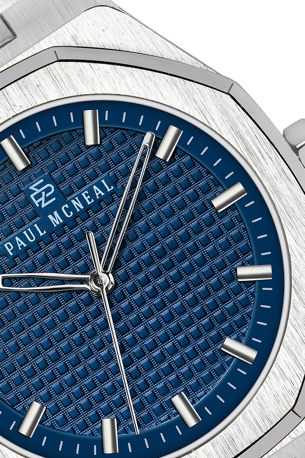 Paul McNeal, Аналогов часовник с релефен циферблат, Сребрист - eMAG.bg