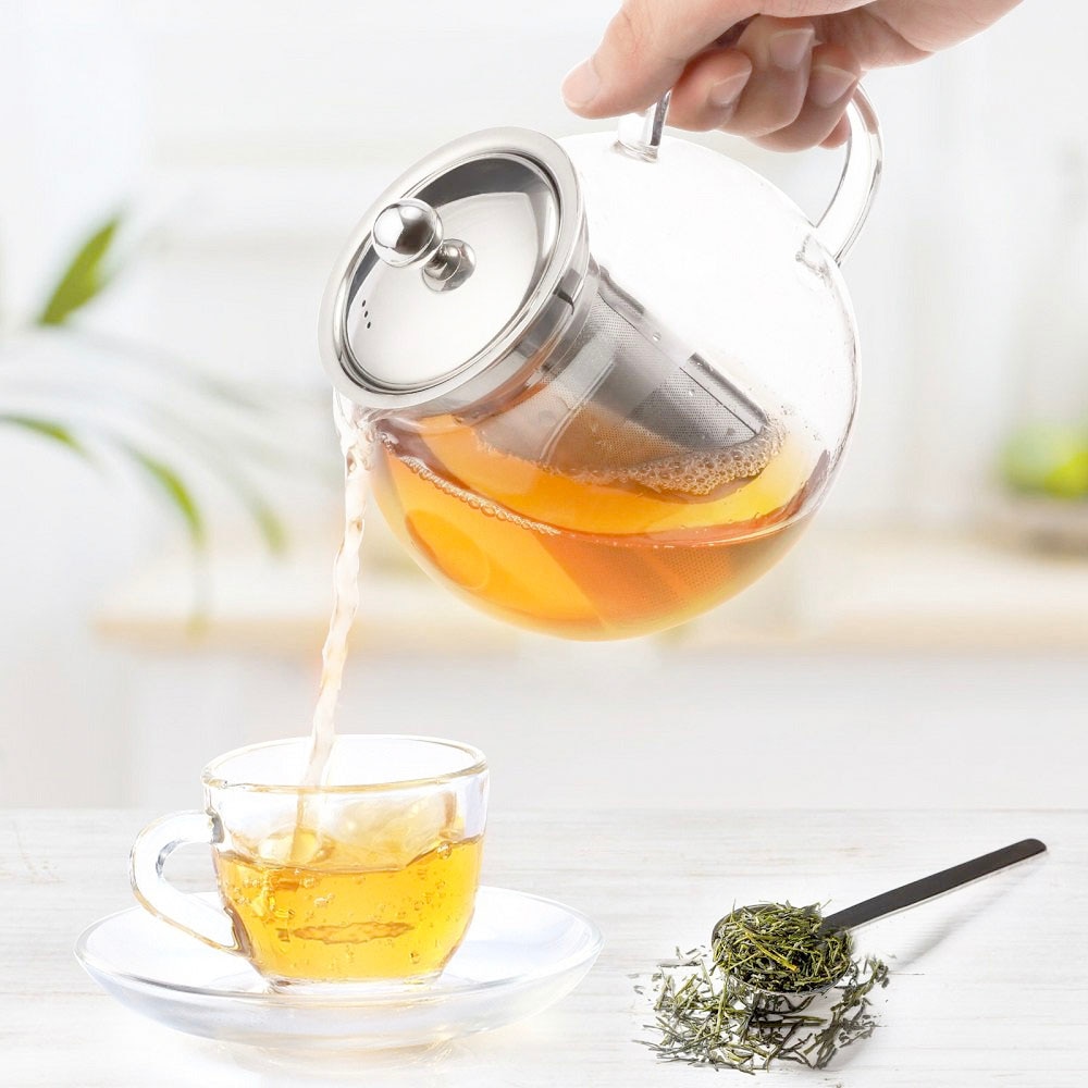 Ceainic cu infuzor, Quasar & Co.®, recipient pentru ceai/cafea, 850 ml ...