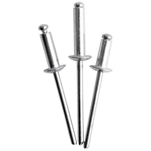 Set 50 nituri, Aluminiu, 4.8x10 mm, Argintiu - eMAG.ro