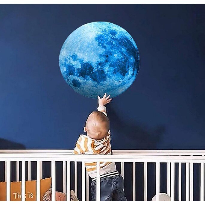Sticker Decorativ Fosforescent DAVIDAMI CONCEPT® Autocolant Luna ...