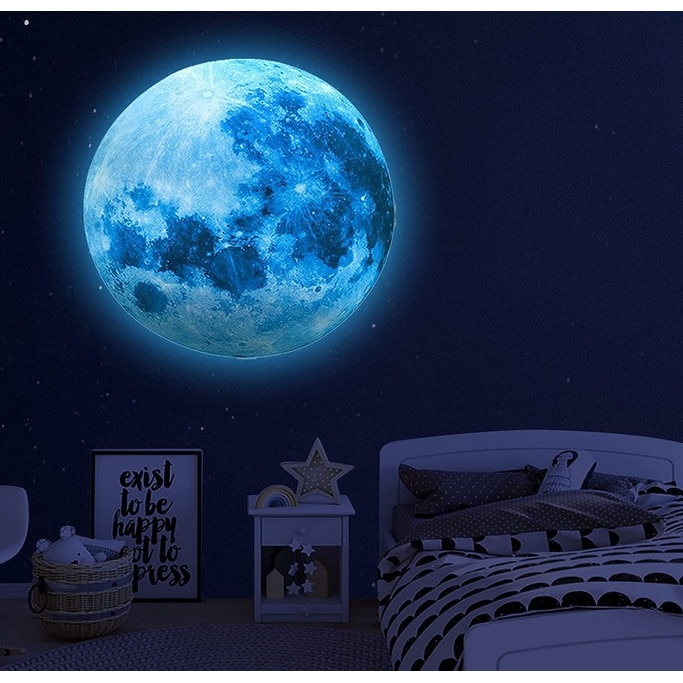 Sticker Decorativ Fosforescent DAVIDAMI CONCEPT® Autocolant Luna ...