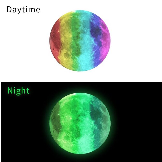 Sticker Decorativ Fosforescent DAVIDAMI CONCEPT® Autocolant Luna ...