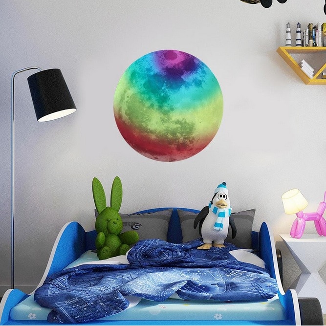 Sticker Decorativ Fosforescent DAVIDAMI CONCEPT® Autocolant Luna ...