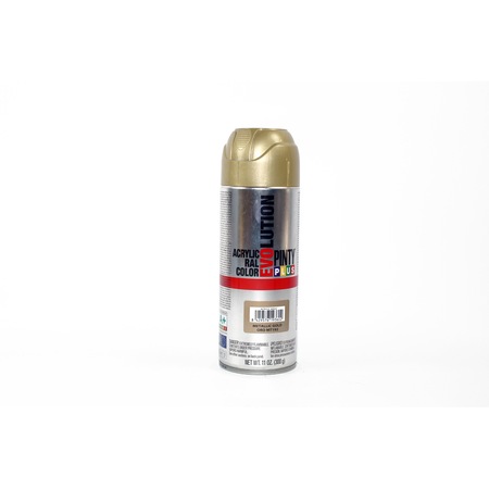 Vopsea acrilica spray, Auriu metalic metalizat 400 ml Pintyplus Tech ...