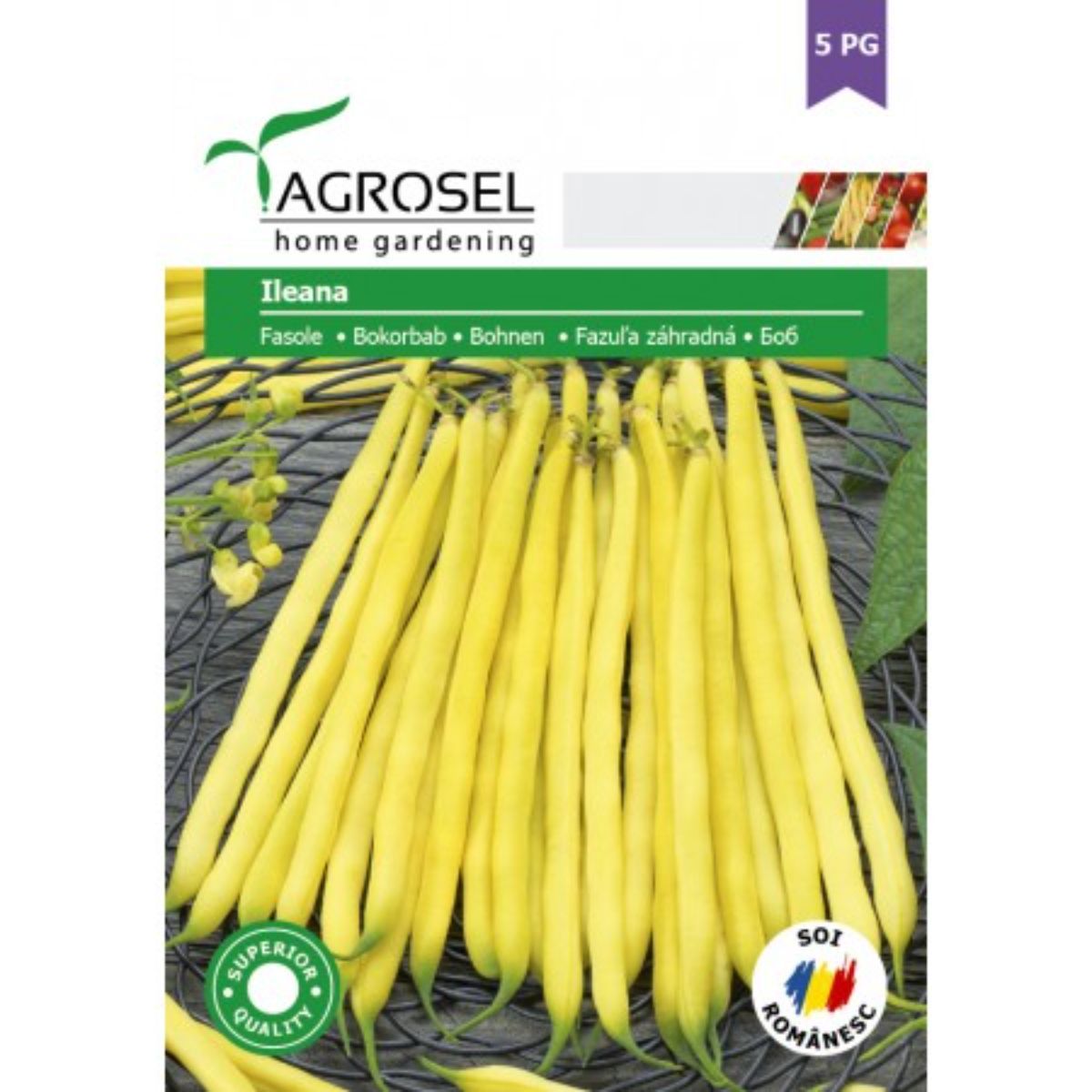 Seminte Fasole Ileana, Agrosel, 45 grame - eMAG.ro