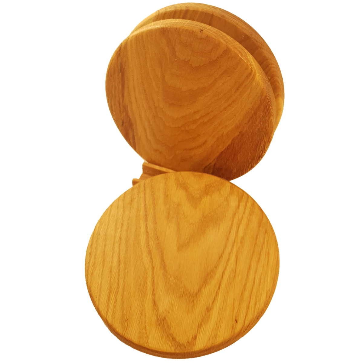 Set de 3 tocatoare de bucatarie 20cm cu suport din lemn de stejar ...