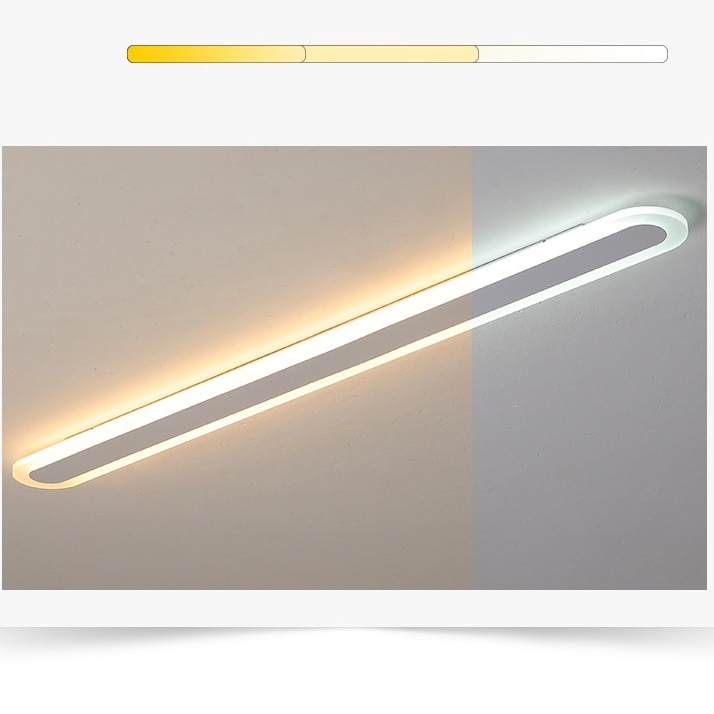 Aplica LED liniara, design modern, 80 cm, alba, lumina calda, rece si ...