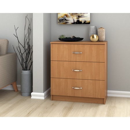 Comoda 3 sertare, 79x40x72 cm, cires - eMAG.ro