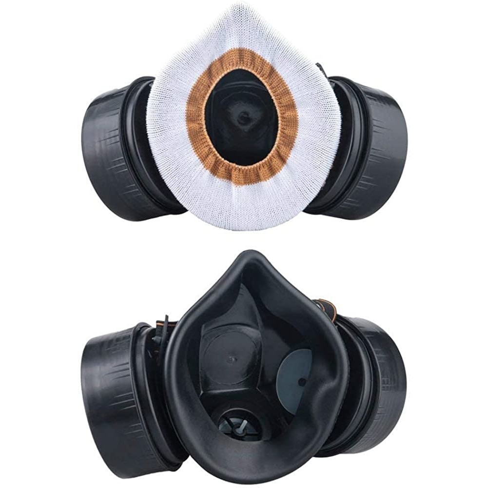 Masca Protectie, Eliandeco ®, 2 Filtre De Carbon Activ RC203,2 Supape ...