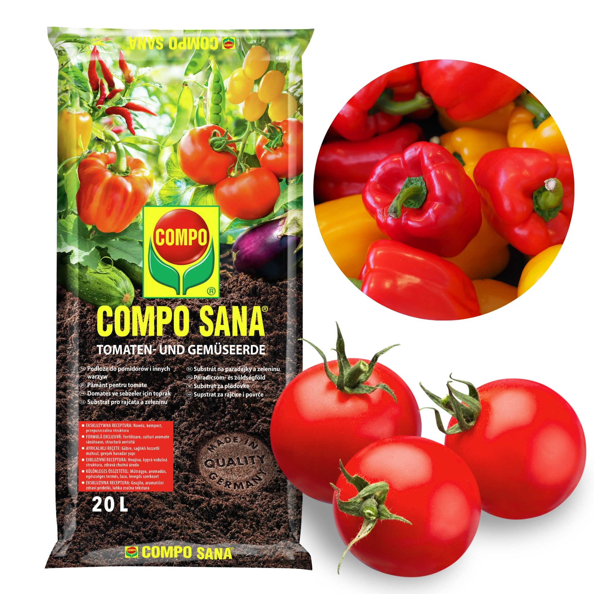 Baza pentru rosii si legume, Compo, Substrat premium pentru toate ...