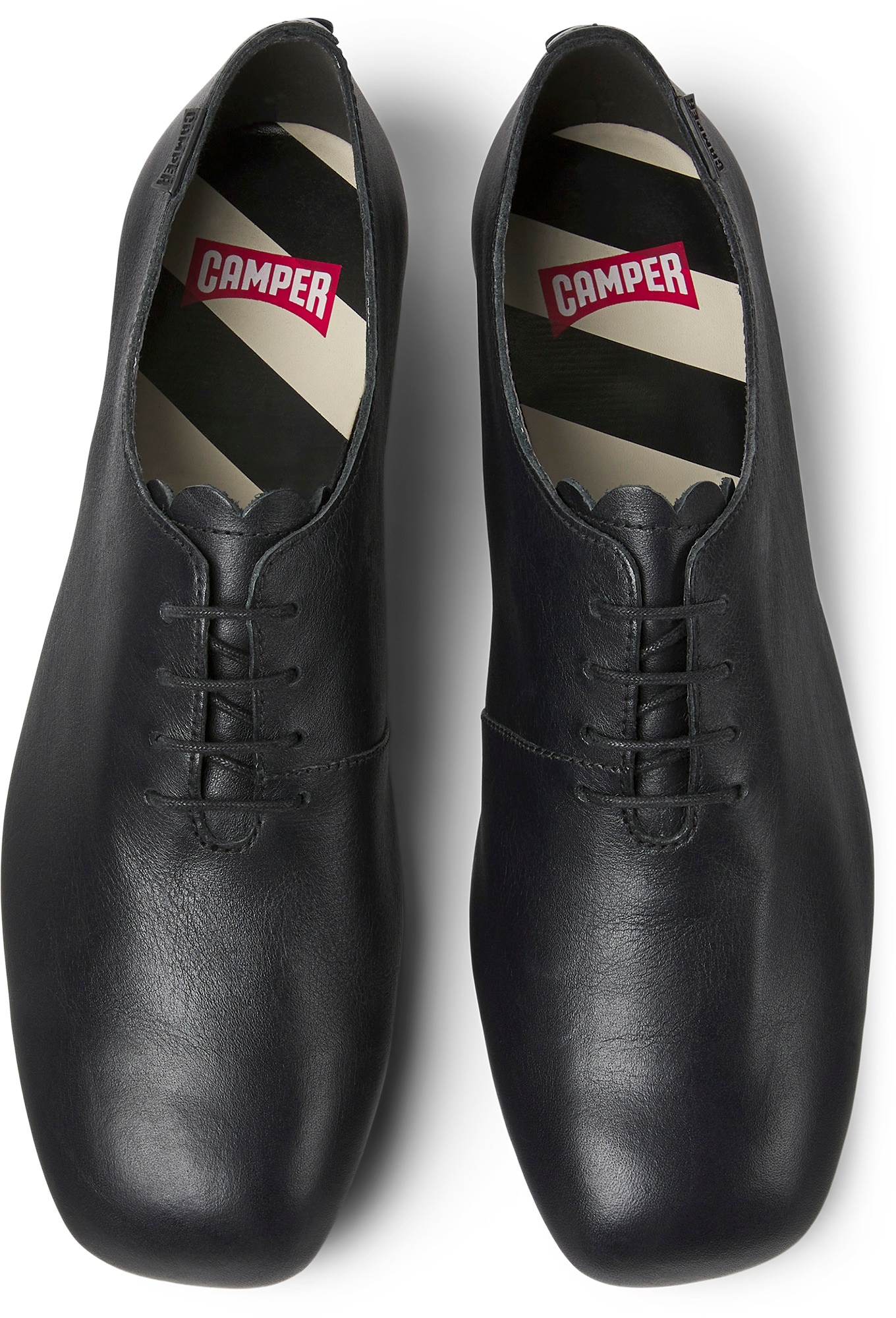 Pantofi dama, Camper, Piele naturala, Negru, 36 EU - eMAG.ro