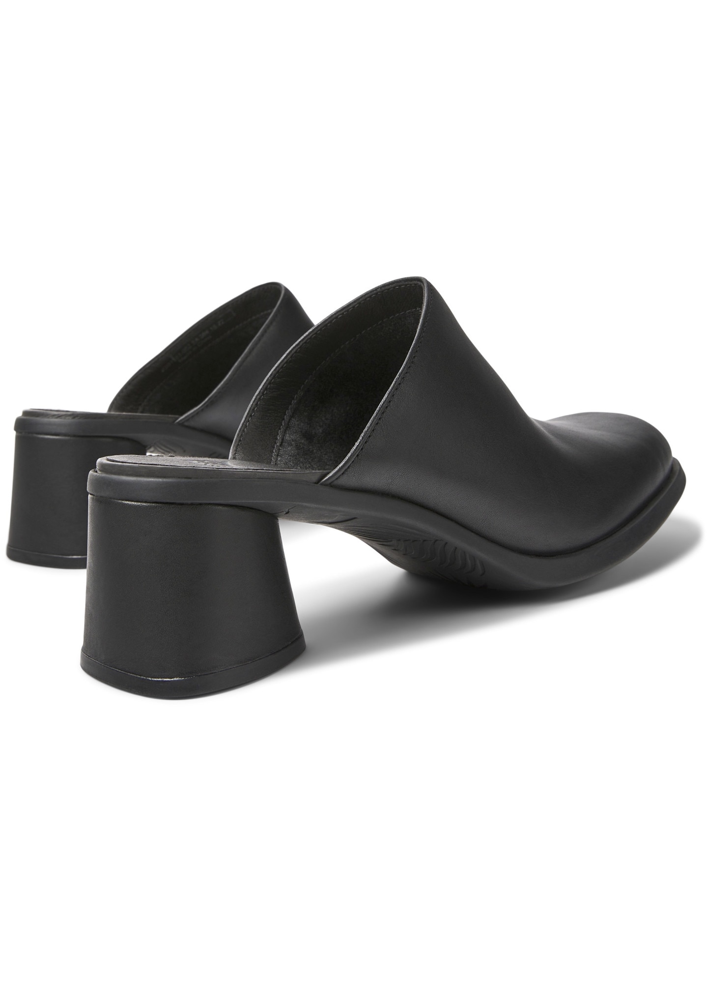 Pantofi dama cu toc, Camper, Piele naturala, Negru, 35 EU - eMAG.ro