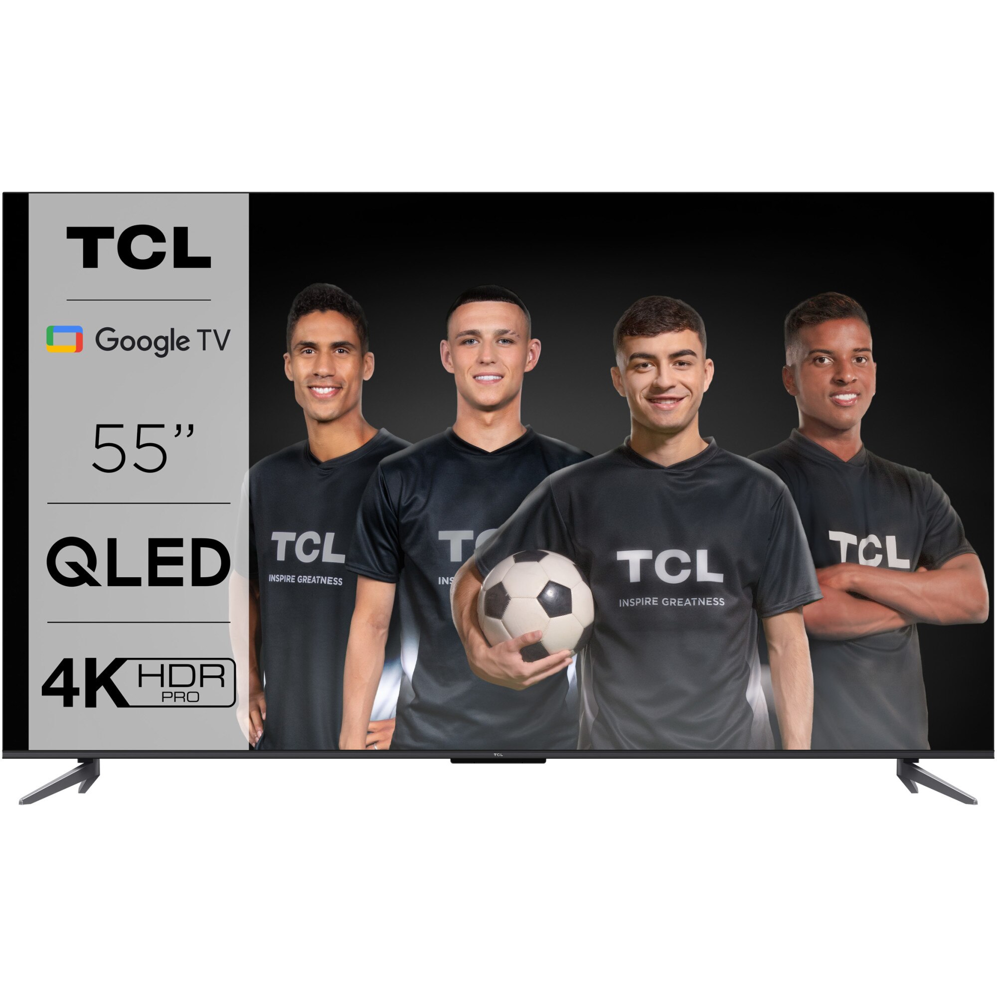 Televizor TCL QLED 55C645, 139 cm, Smart Google TV, 4K Ultra HD, Clasa ...
