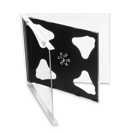 Set 10 carcase CD/DVD, Plastic, Transparent/Negru - eMAG.ro