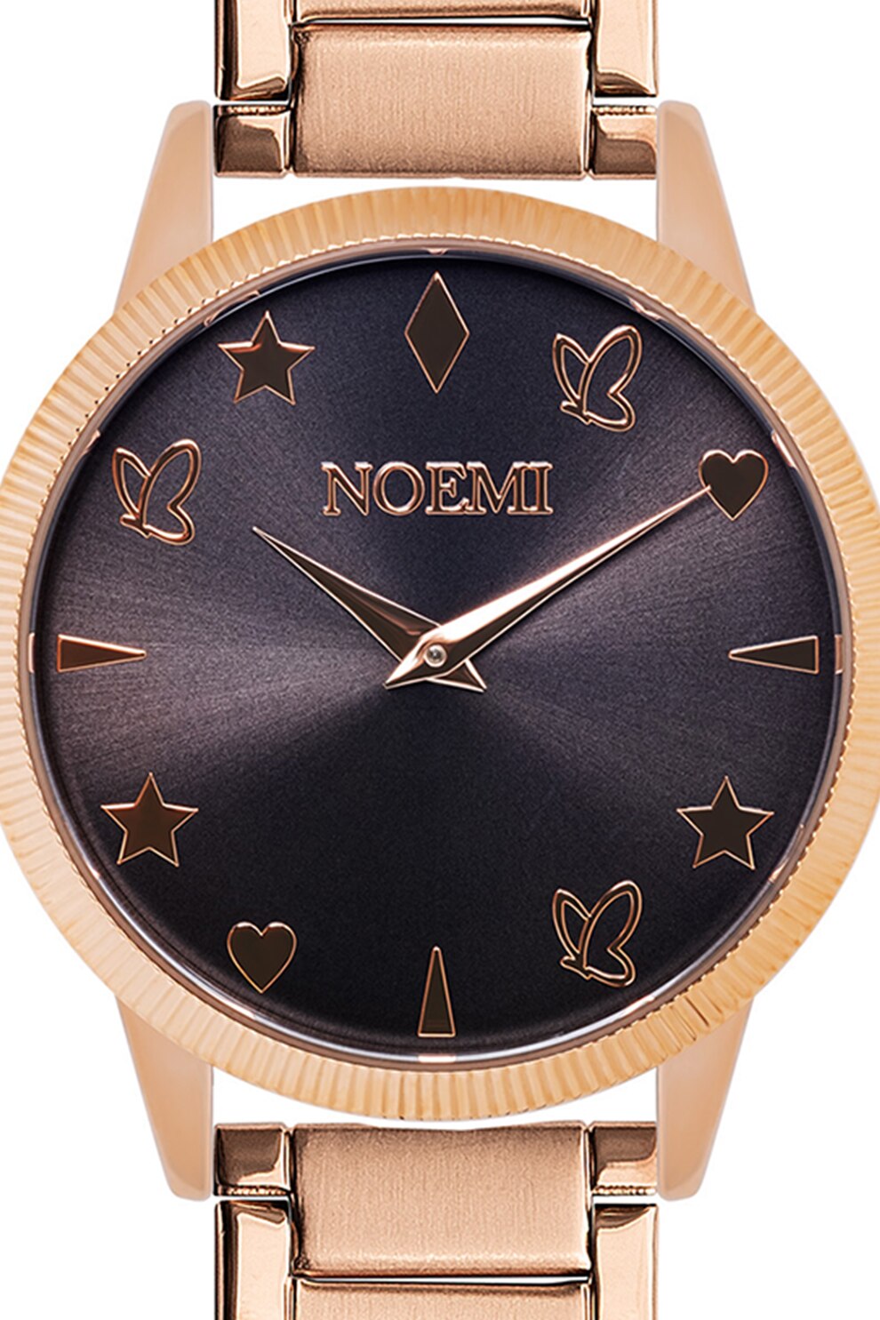 Noemi, Кварцов часовник с лого на циферблата, Rose Gold - eMAG.bg