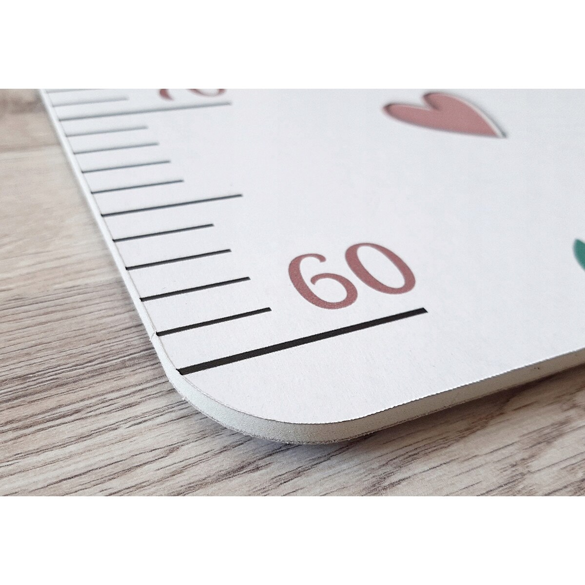 Metru masurare inaltime copii, Model animale, EVA, 20x93 cm, Alb - eMAG.ro