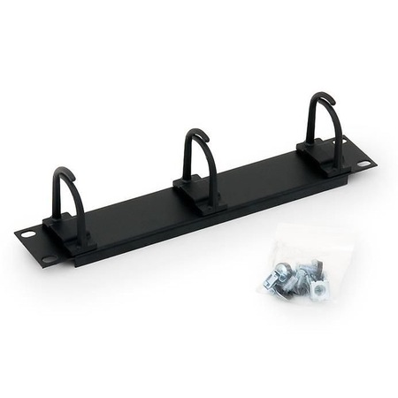 Panou trecere cabluri, Triton, 3 agatatori, 1U, Negru - eMAG.ro