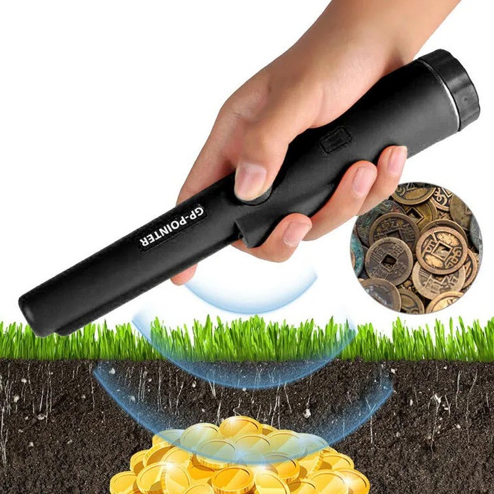 Detector de Metale GP-POINTER RETOO HandyTools, Dispozitiv de Cautare 360°, Portabil ...