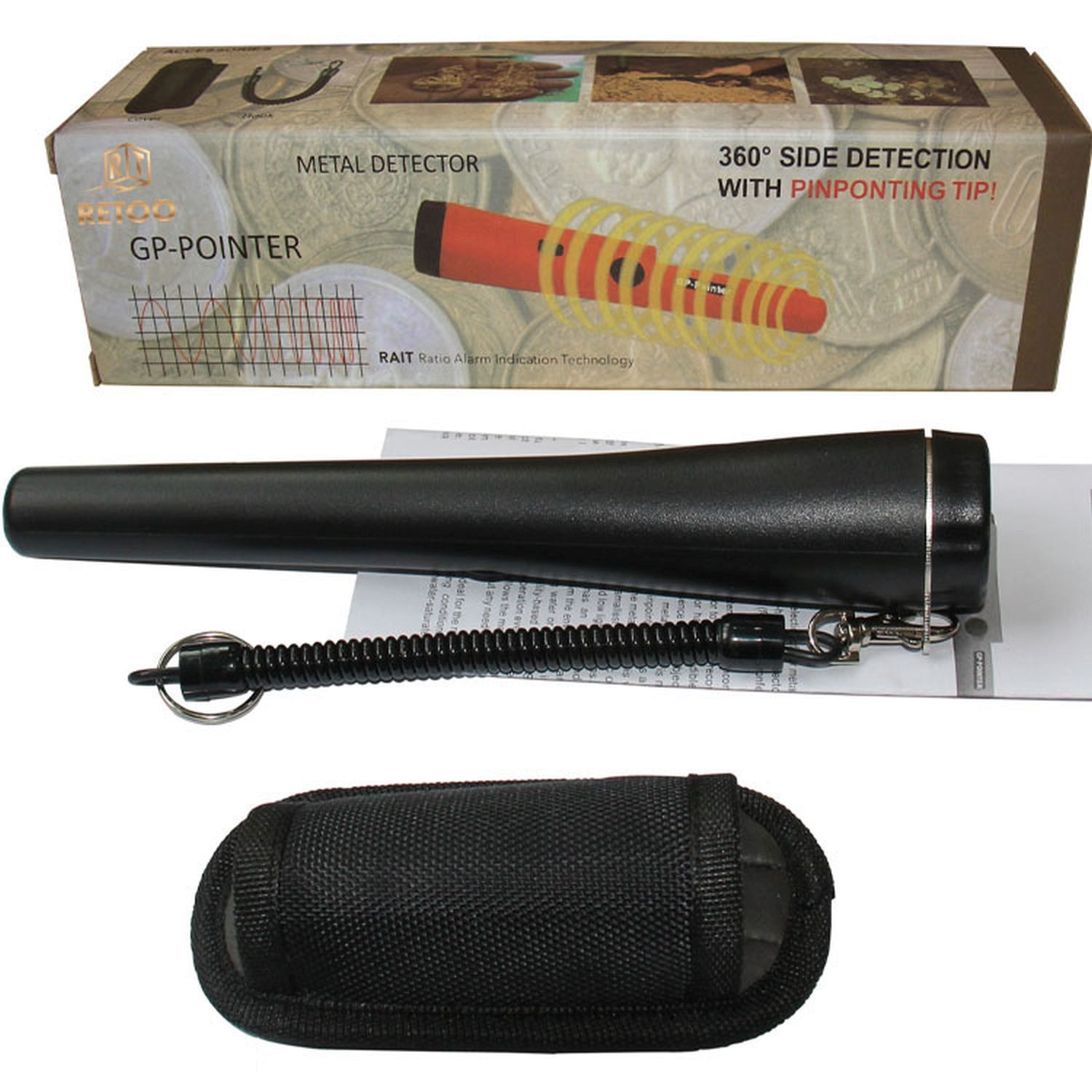 Detector de Metale GP-POINTER RETOO HandyTools, Dispozitiv de Cautare 360°, Portabil ...