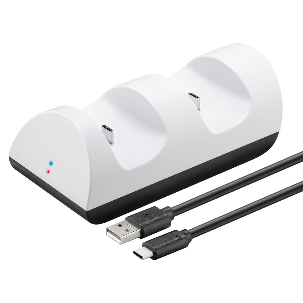 Incarcator controller PS5, Goobay, DualSense, 2 iesiri, Alb - eMAG.ro