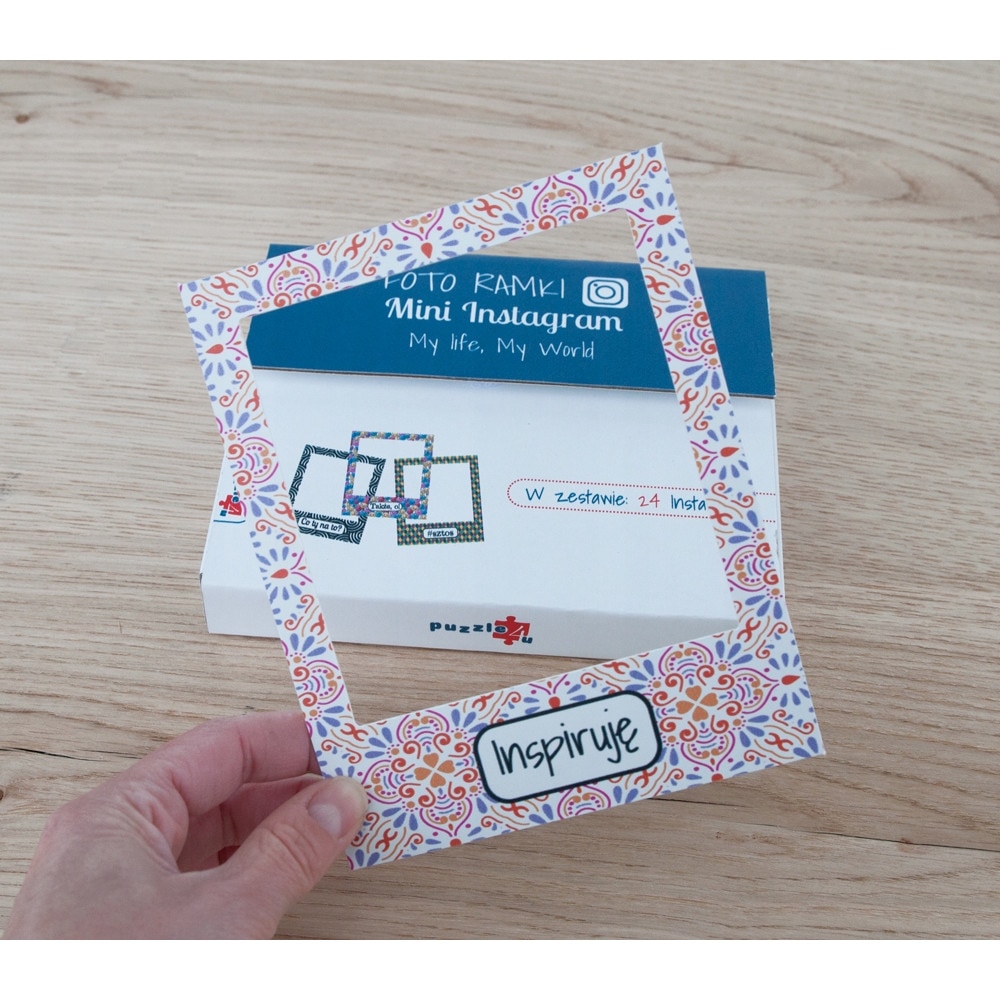 Set 24 rame foto stil Instagram, Carton, Modele diverse, 12x15 cm ...