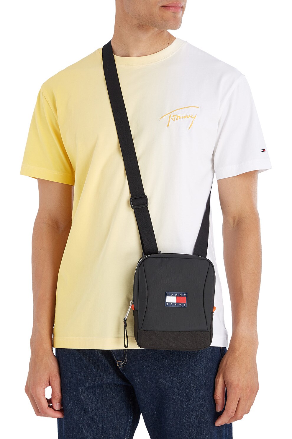 Tommy Jeans, Geanta crossbody cu logo Function Reporter, Negru - eMAG.ro