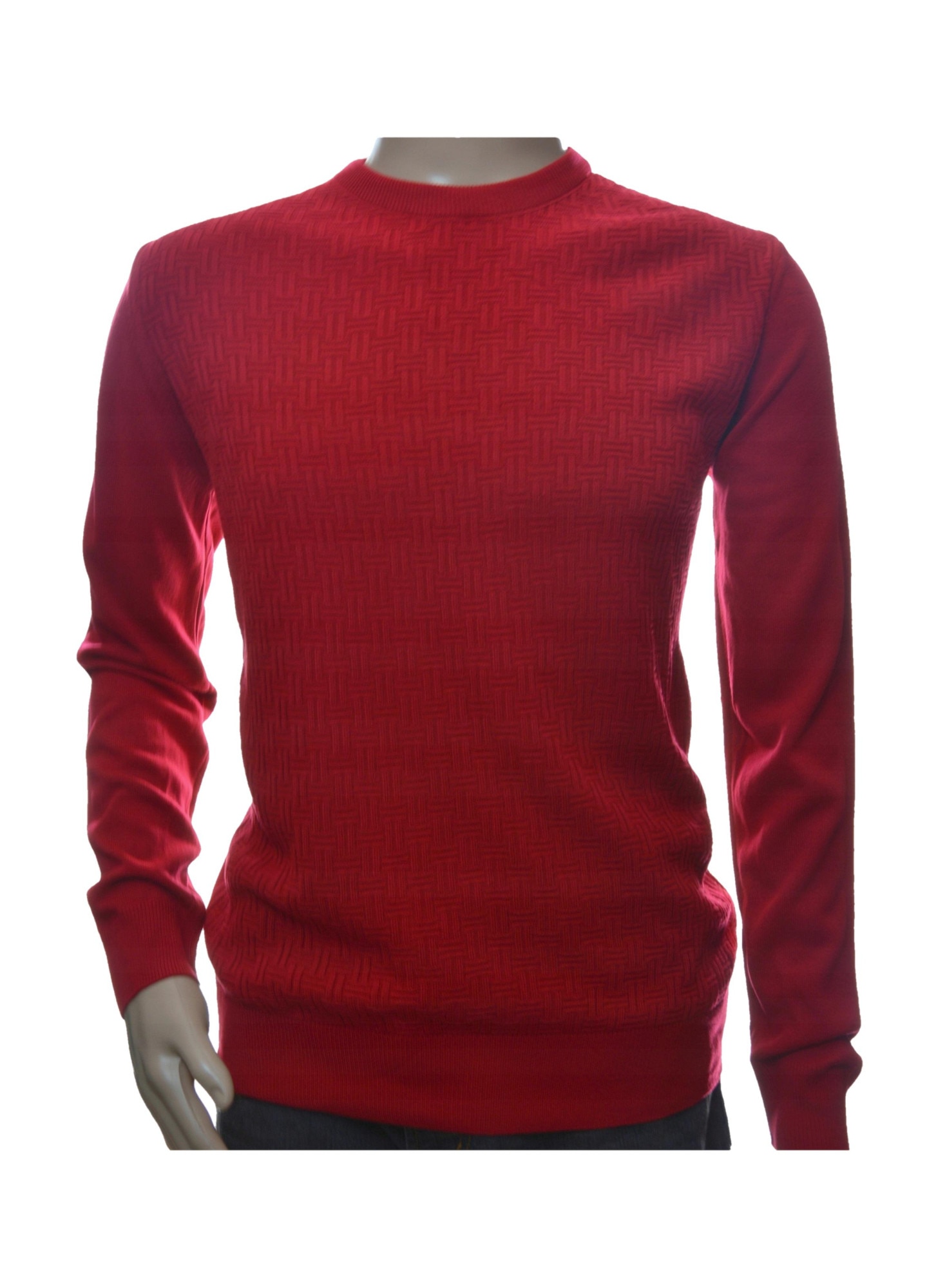 Pulover barbati, Leccos, Casmir/Lana, Rosu, M - eMAG.ro