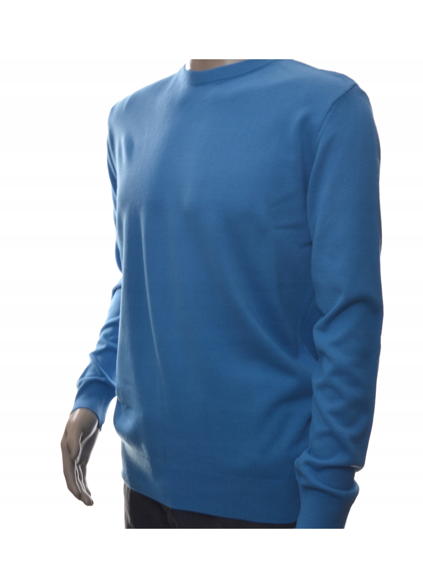 Pulover barbati, Leccos, Lana/Casmir, Albastru, XL - eMAG.ro