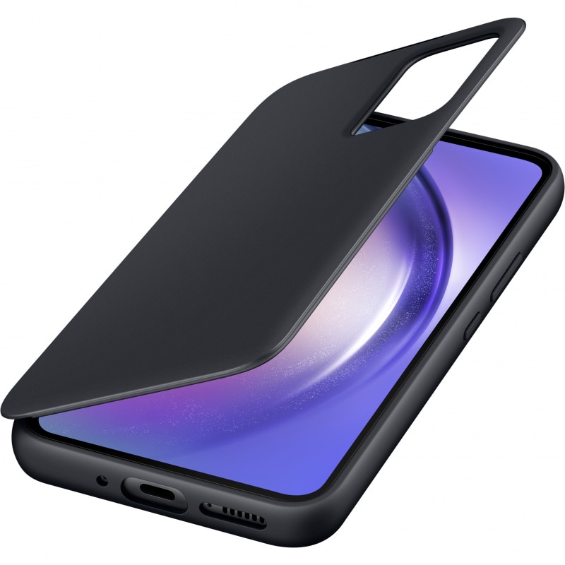 Samsung Galaxy A54 5G smart view wallet tok, Fekete - eMAG.hu
