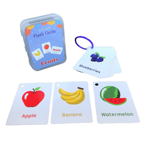 Set 30 carduri cognitive Montessori pentru invatarea Fructelor si a ...