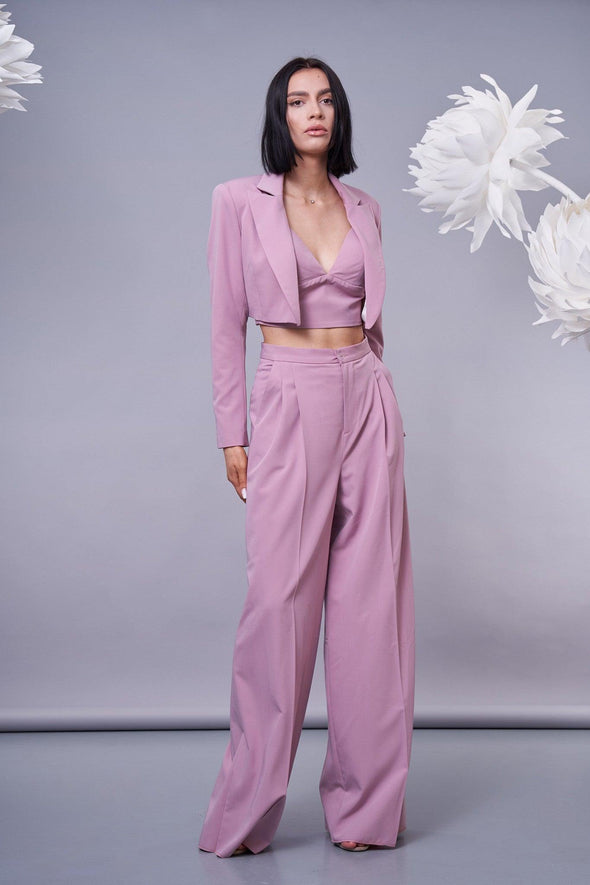 Sacou scurt fara inchidere, Roz, 36 - eMAG.ro