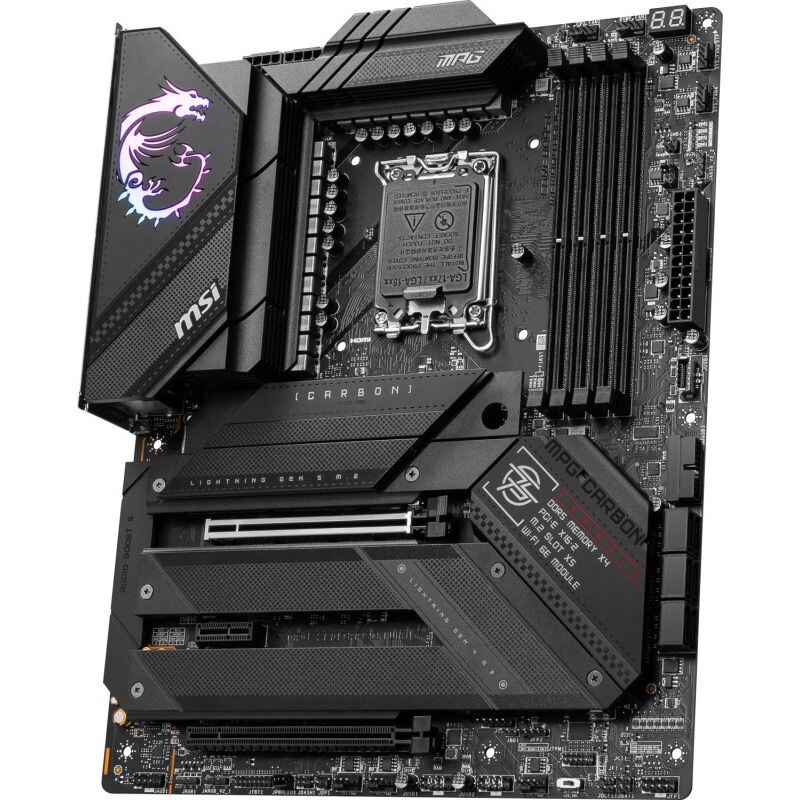 Placa de baza, MSI, MPG Z790 CARBON WIFI Intel Z790 LGA 1700 ATX (7D89-001R) - eMAG.ro