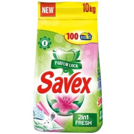 Set 2 x Detergent Automat Savex 2 in 1 Fresh 10 Kg - eMAG.ro
