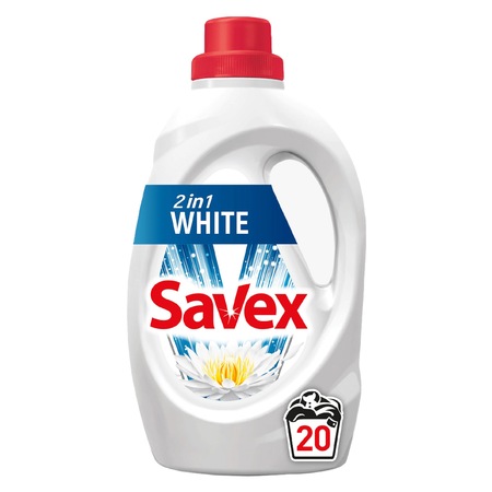 Detergent Lichid Savex 2 In 1 White 1.1 l - eMAG.ro