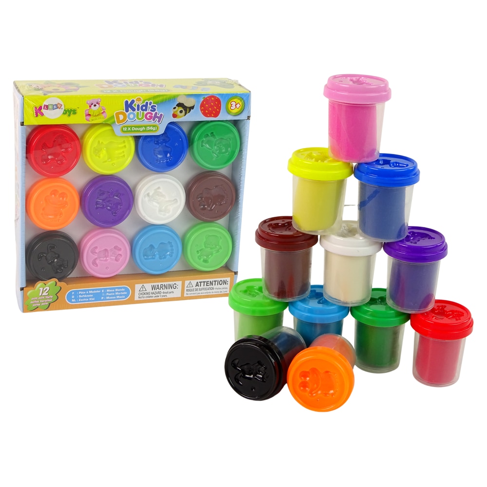 Kreatív gyurma készlet, 12 db színnel - 13253 - eMAG.hu