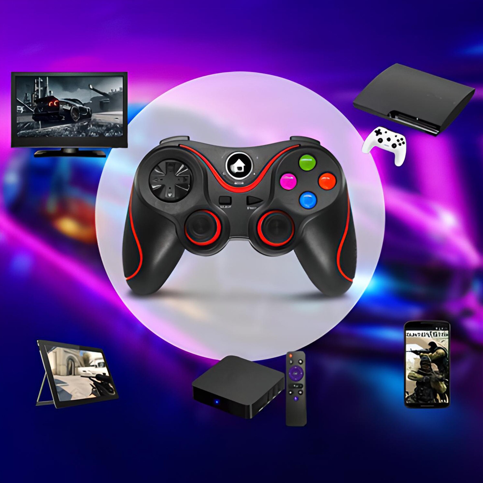 Controller Bluetooth pentru Telefon, 10 Butoane Multifunctionale ...