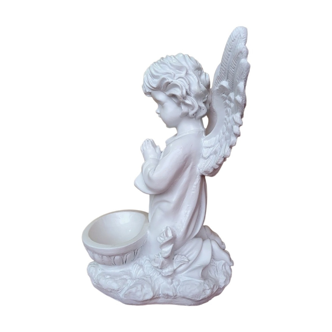 Statueta decorativa, Inger, Alb, 35 cm, DVAN0028-8P - eMAG.ro