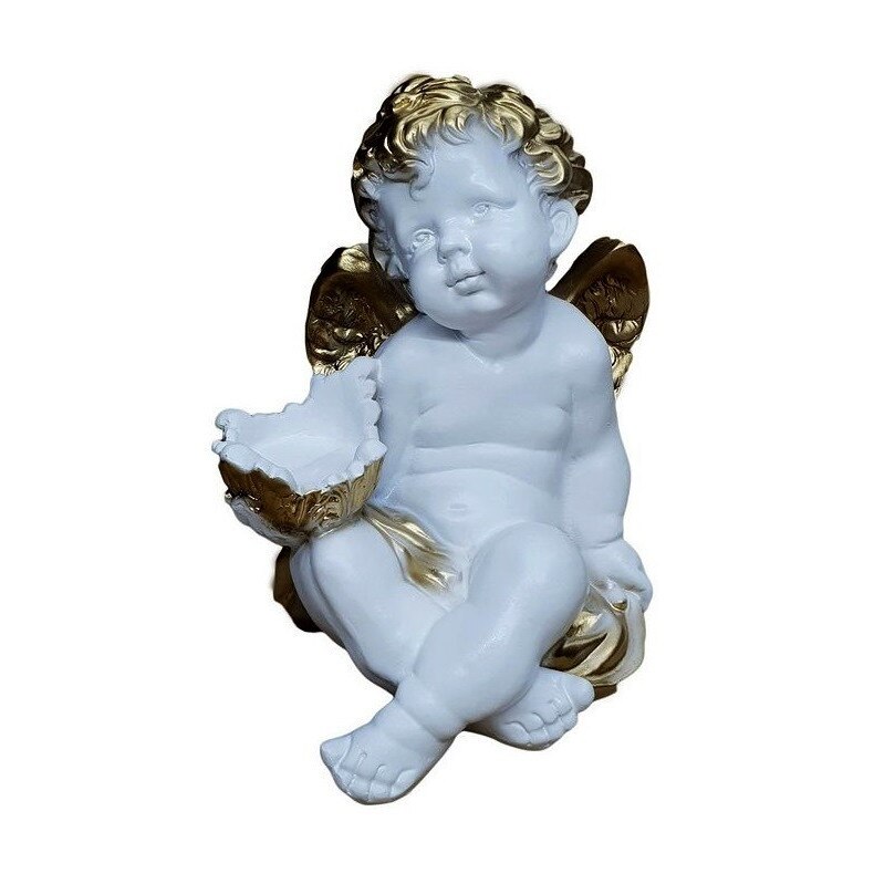 Statueta decorativa, Inger, Alb, 29 cm, DV75-4Z - eMAG.ro