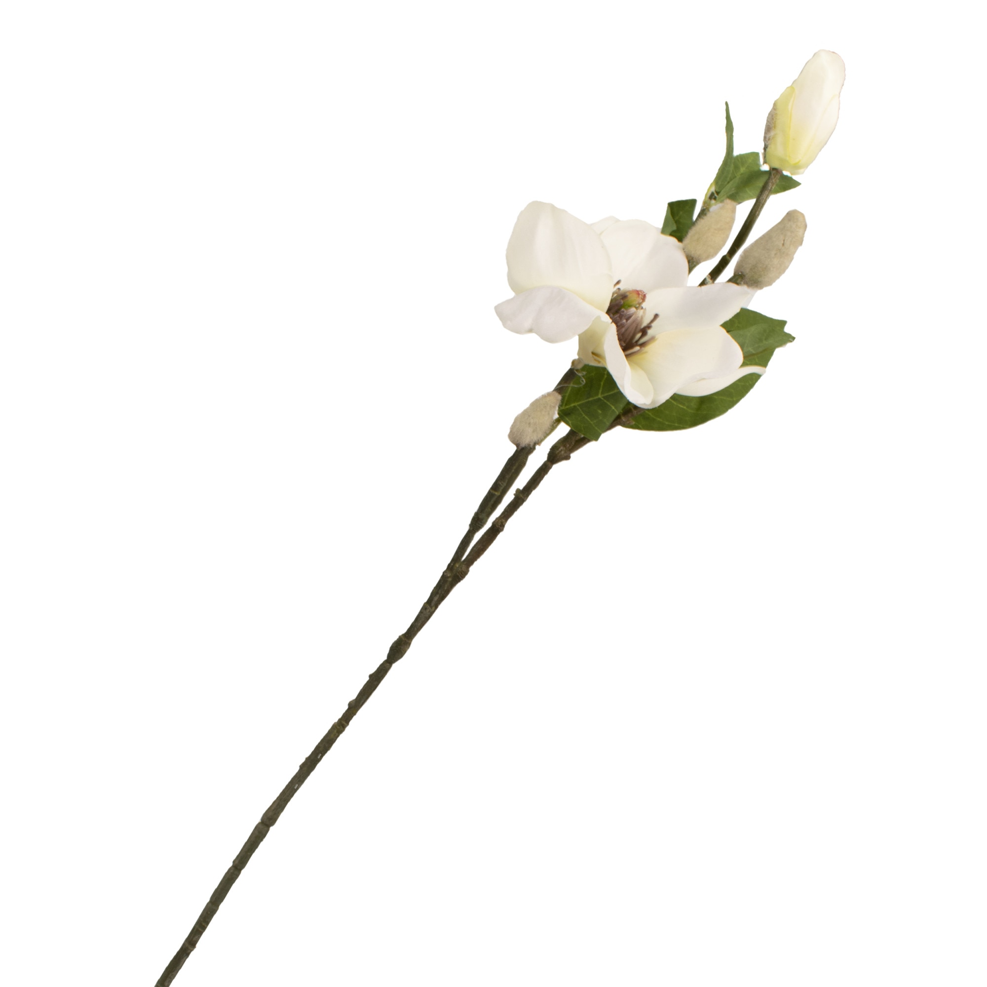 Floare artificiala Magnolie, 67 cm, alb, 27276 - eMAG.ro