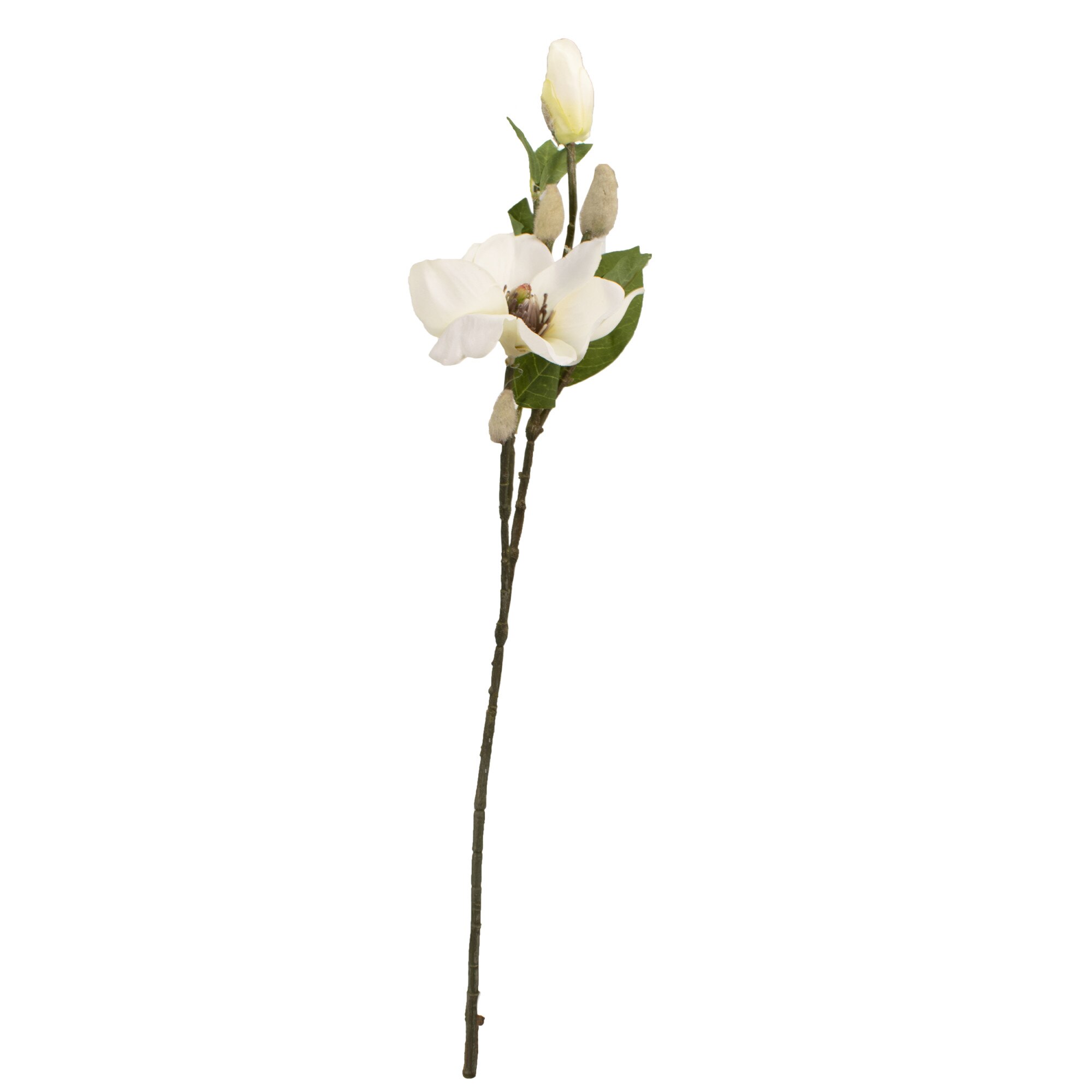 Floare artificiala Magnolie, 67 cm, alb, 27276 - eMAG.ro