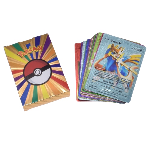 Joc de carti Pokemon Multicolor Hologram, Pachet 55 piese - eMAG.ro
