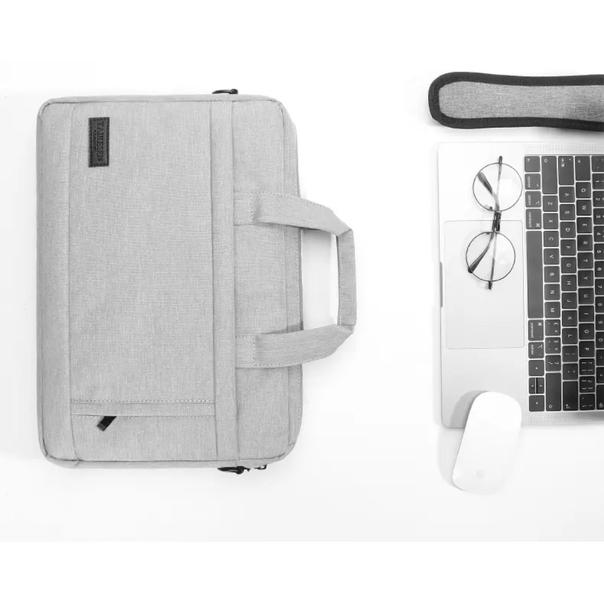 Geanta laptop TAIKESEN, material textil Oxford, 2 compartimente ...