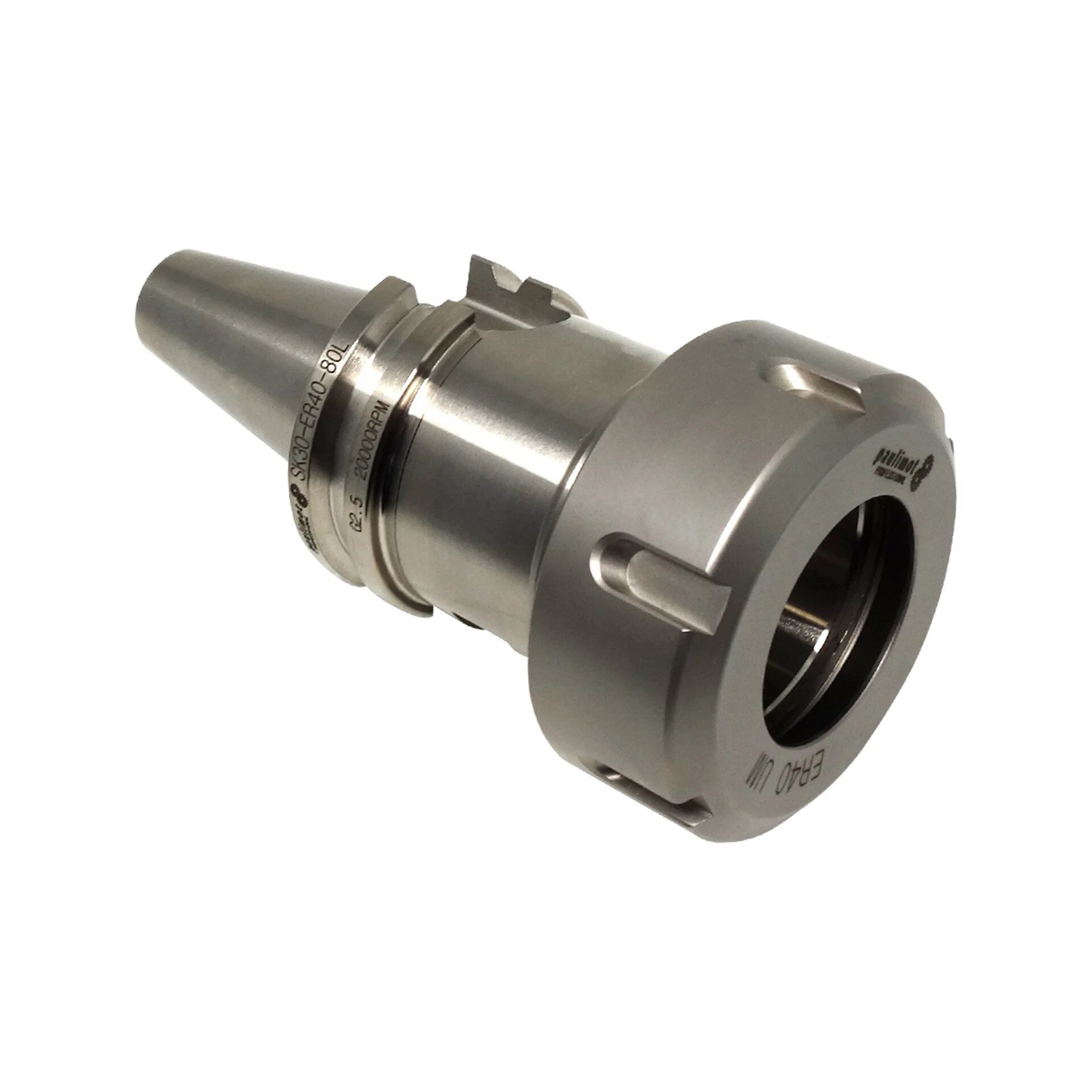Mandrina de precizie SK30 DIN 69871, M12 pentru bucse elastice ER40 ...
