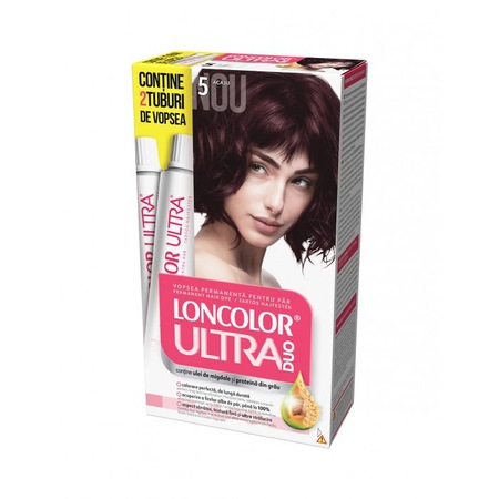 Set 2 x Vopsea de Par Loncolor Ultra Max 5 Acaju - eMAG.ro