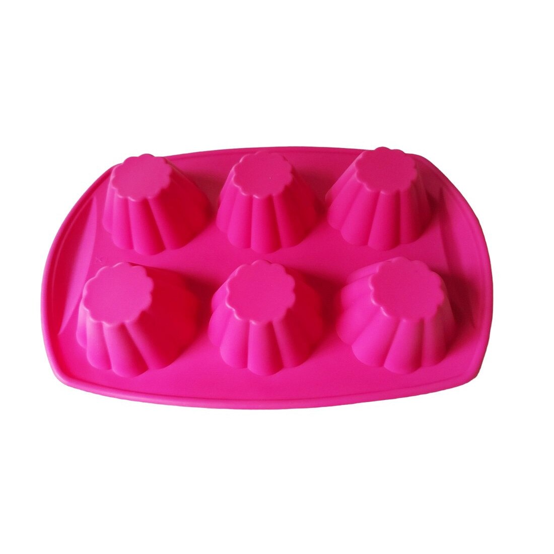 Forma silicon, Pentru prajituri, 6 cavitati, Roz, 29 cm, 343COF - eMAG.ro