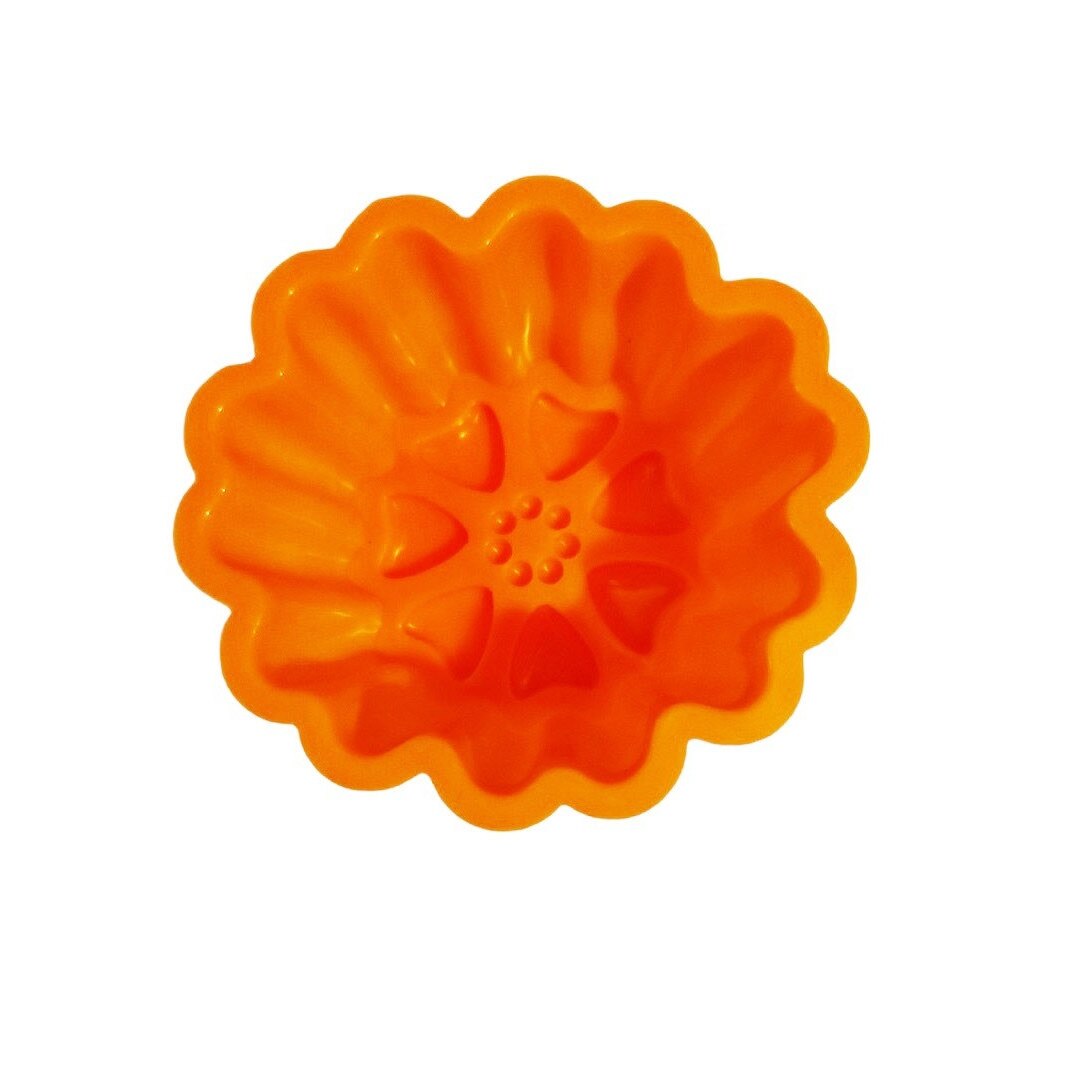 Forma silicon pentru briose, 1 cavitate, Portocaliu, 9 cm, 329COF - eMAG.ro