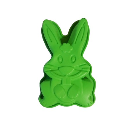 Forma silicon in forma de Iepure, Pentru blat tort sa prajituri, Verde ...