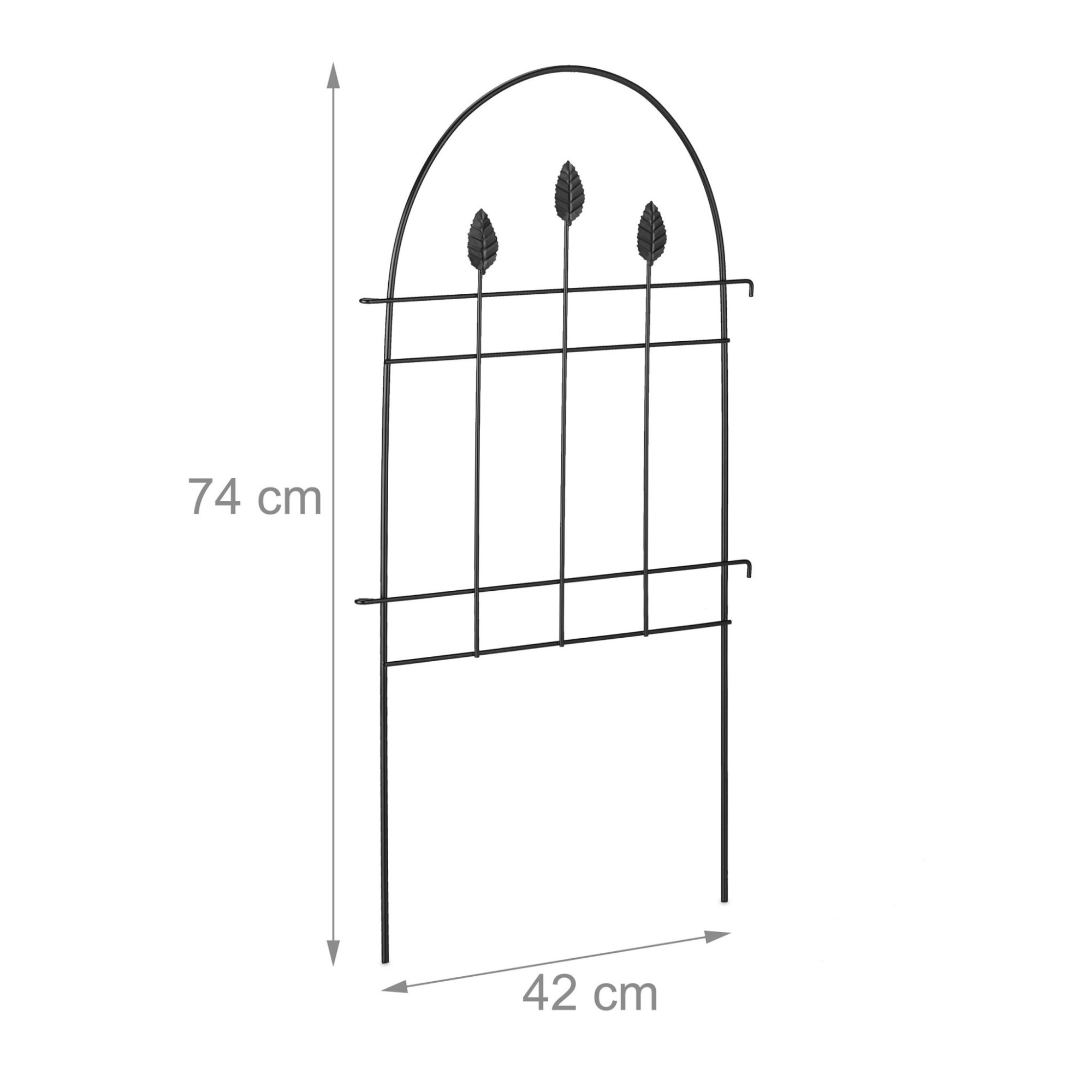 Pachet 6 buc bordura gardulet decorativ, din metal, pentru gazon sau ...